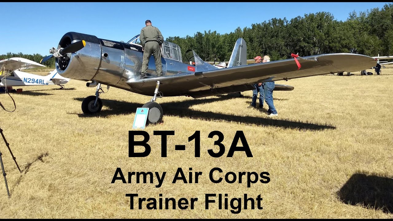 BT-13A Trainer Flight - YouTube