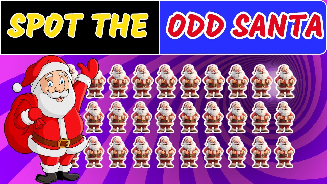 Find the Odd One Out: CHRISTMAS QUIZ 🎄 🎅 Can You Spot That Santa? 🎁🤔 # ...