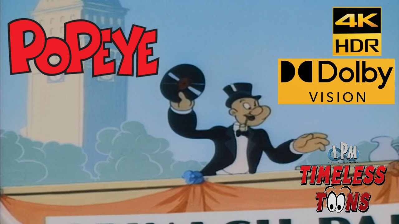 POPEYE THE SAILOR MAN: Popeye for President (1956) [4K HDR Dolby Vision ...