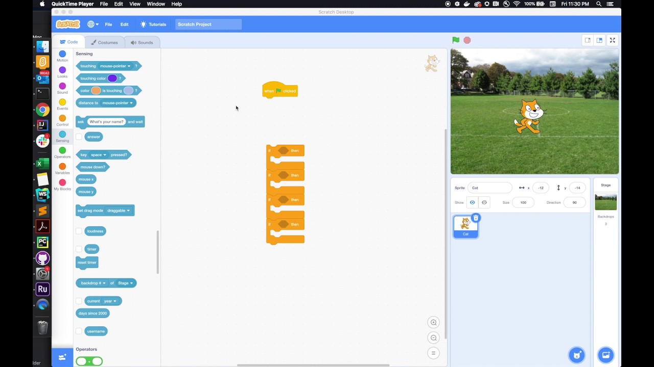 Introducing to if-else blocks in programming with Scratch ...
