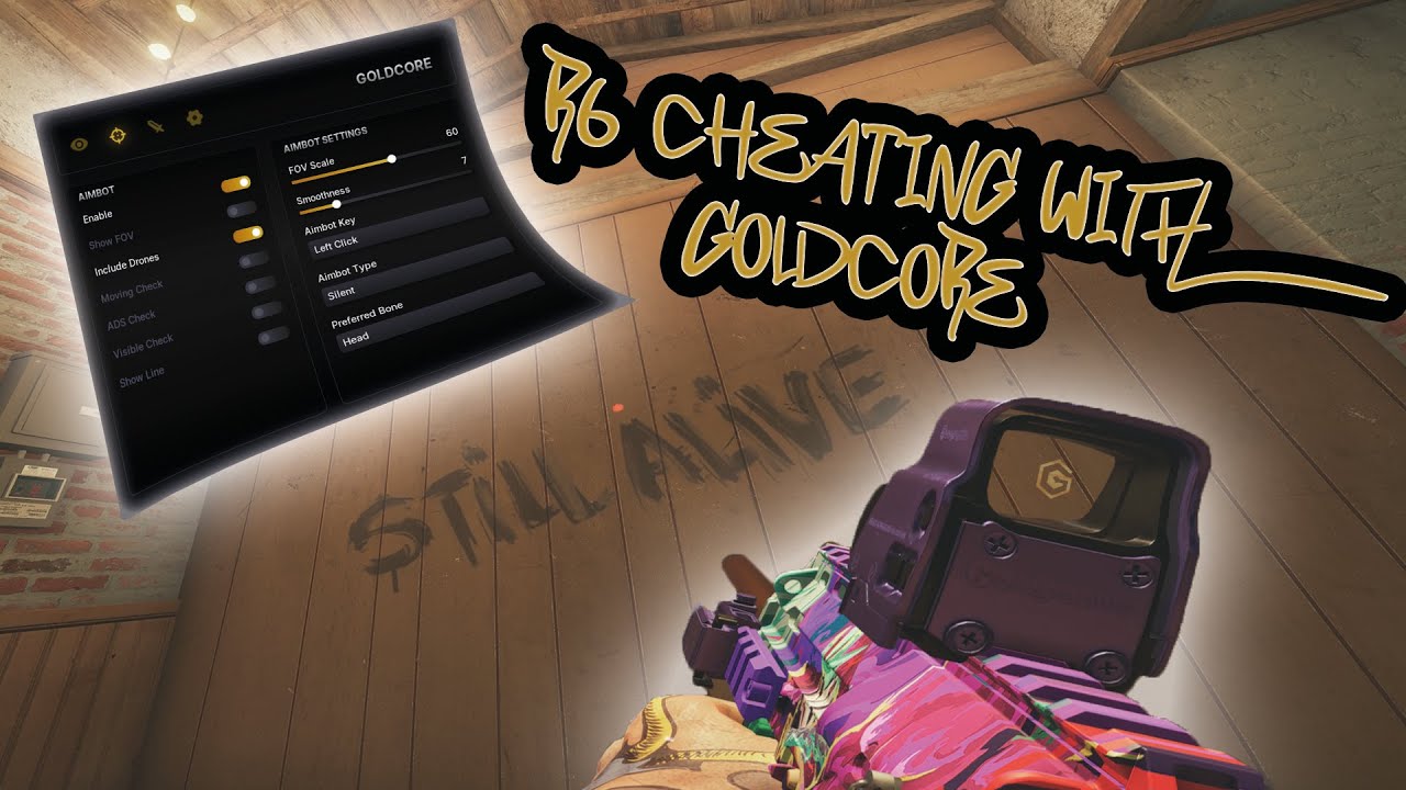 Cheating with the best UNLOCK ALL chair on R6 | GOLDCORE - YouTube