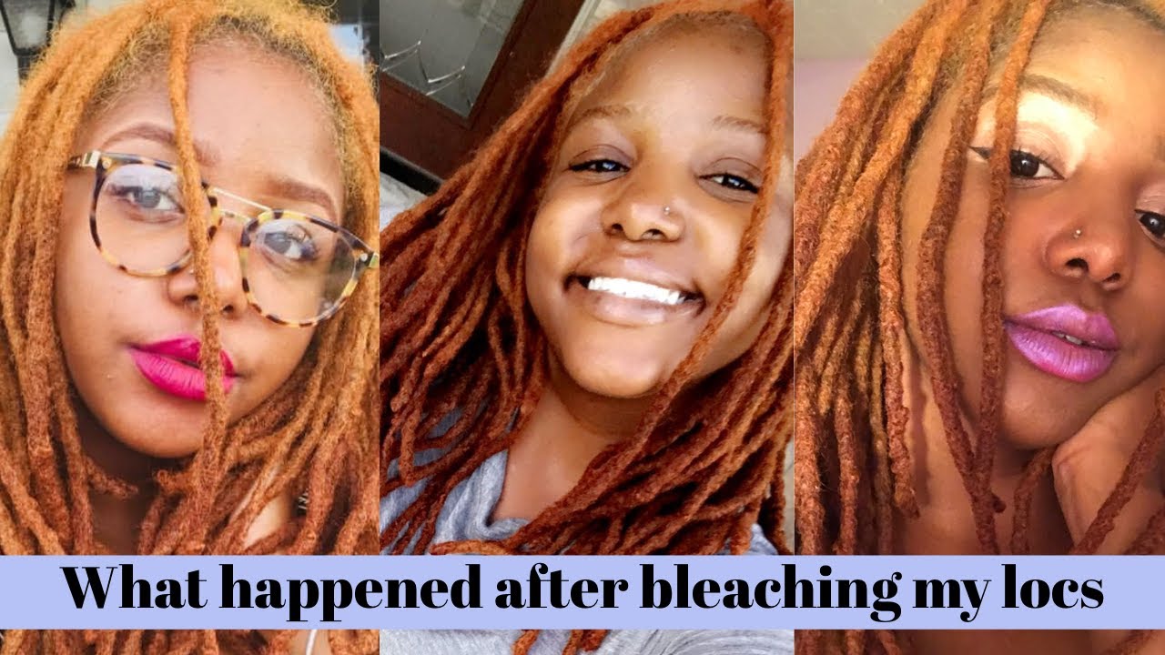 ‼️BEWARE‼️ Bleaching my Locs + Dying them Ginger - YouTube