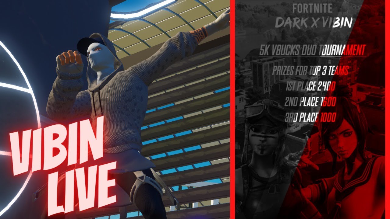 HOSTING DUO TOURNAMENT /VIBIN LIVE / FACECAM - YouTube