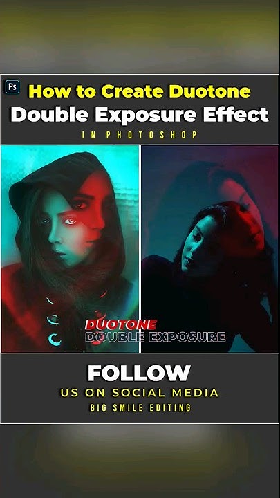 A Quick and Easy Way To Create Duotone Double Exposure Effect - Photoshop Tutorial - YouTube