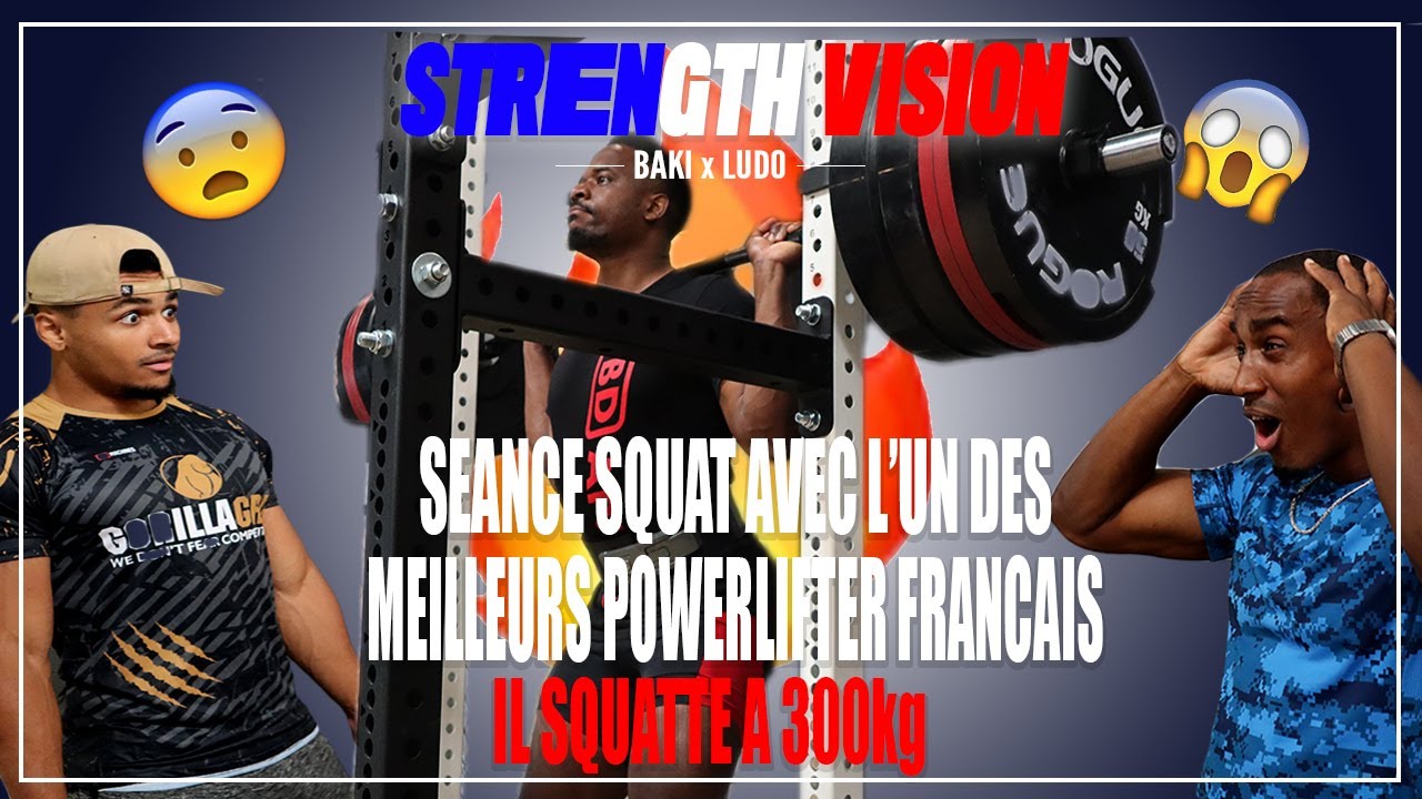 SÉANCE SQUAT AVEC L'UN DES MEILLEURS POWERLIFTER FRANÇAIS - YouTube