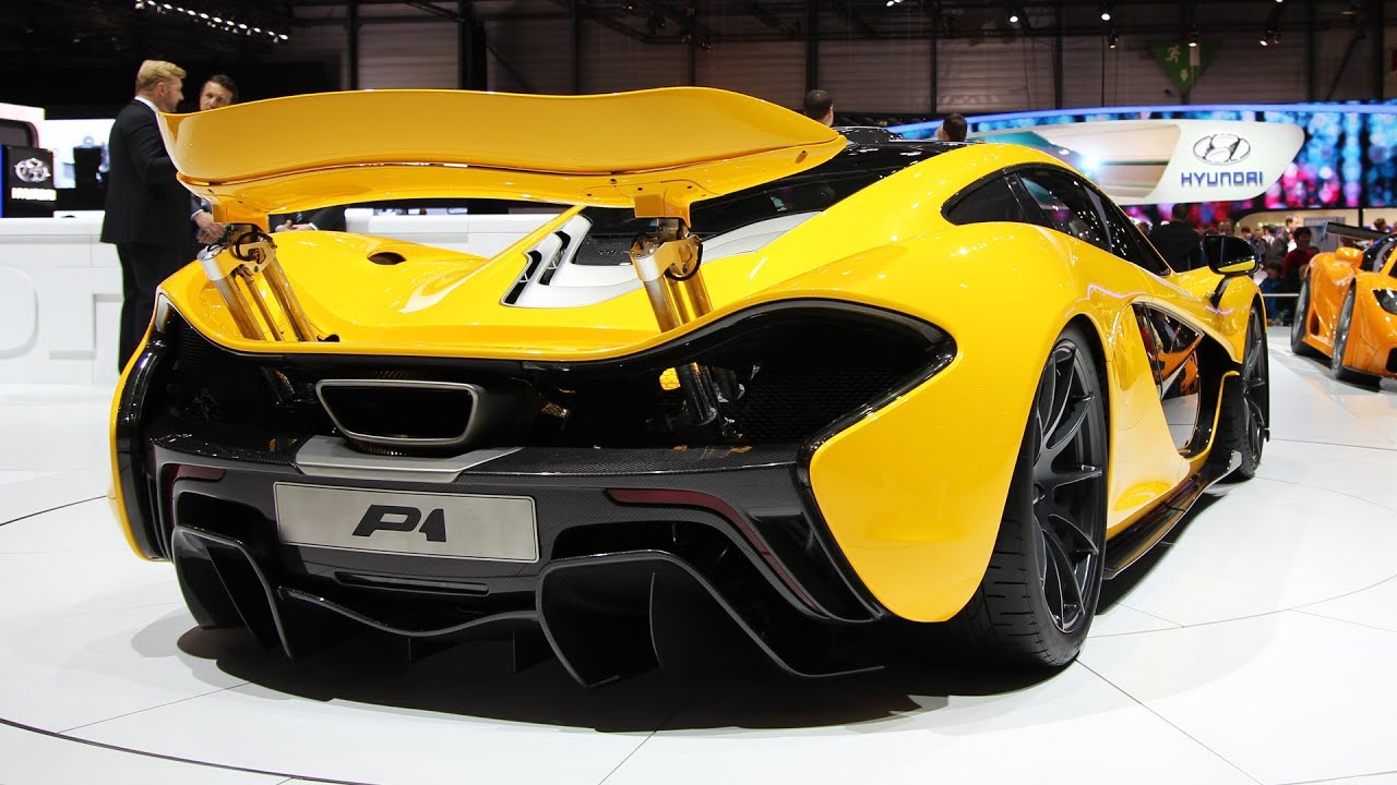 Yellow McLaren P1 - Geneva Motor Show 2013 - YouTube