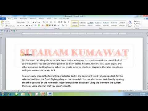 MS WORD HOME TAB KA PRACTICAL - YouTube