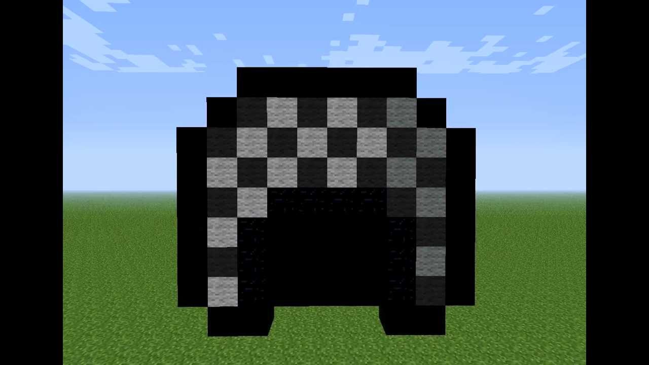 Casque de maille géant pixel art dans minecraft! - YouTube