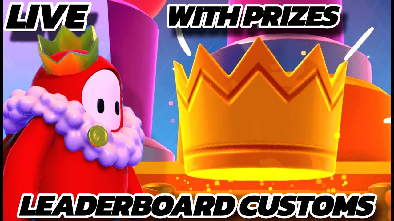 🔴 LIVE - FALL GUYS LEADERBOARD CUSTOMS LIVE | WIN GIFT CARDS!! | FALL ...