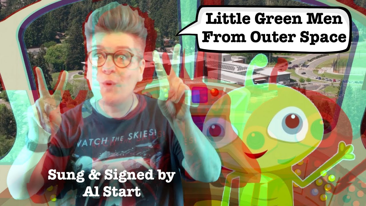 Little Green Men from Outer Space | Cute Alien Kids Song by Al Start ...
