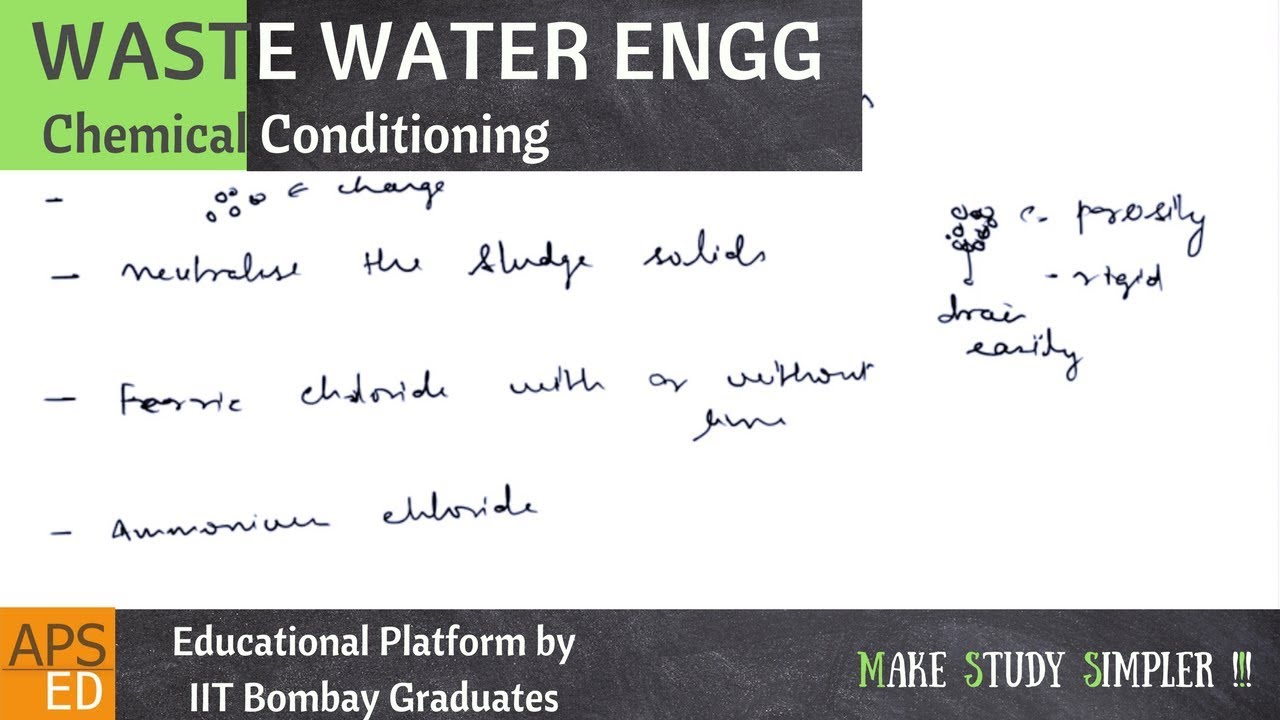 Chemical Conditioning of Sludge | Waste Water Engineering - YouTube