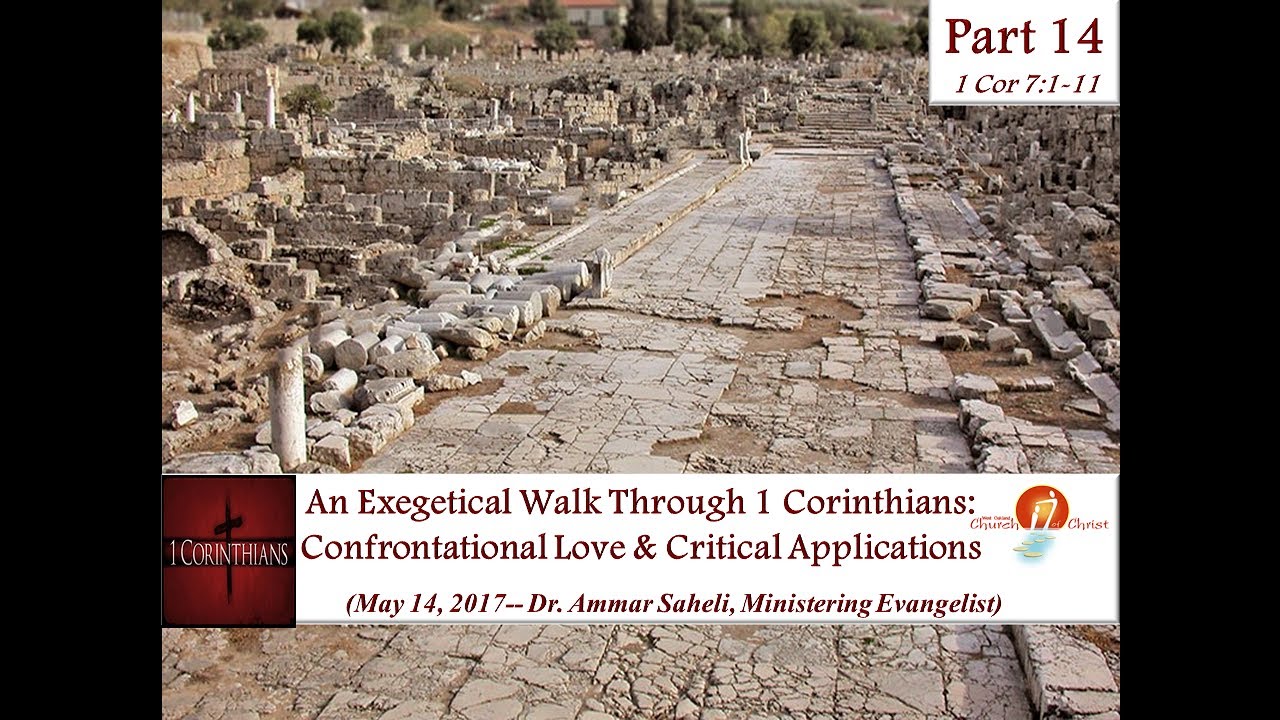 An Exegetical Walk Through 1 Corinthians: Confrontational Love ...