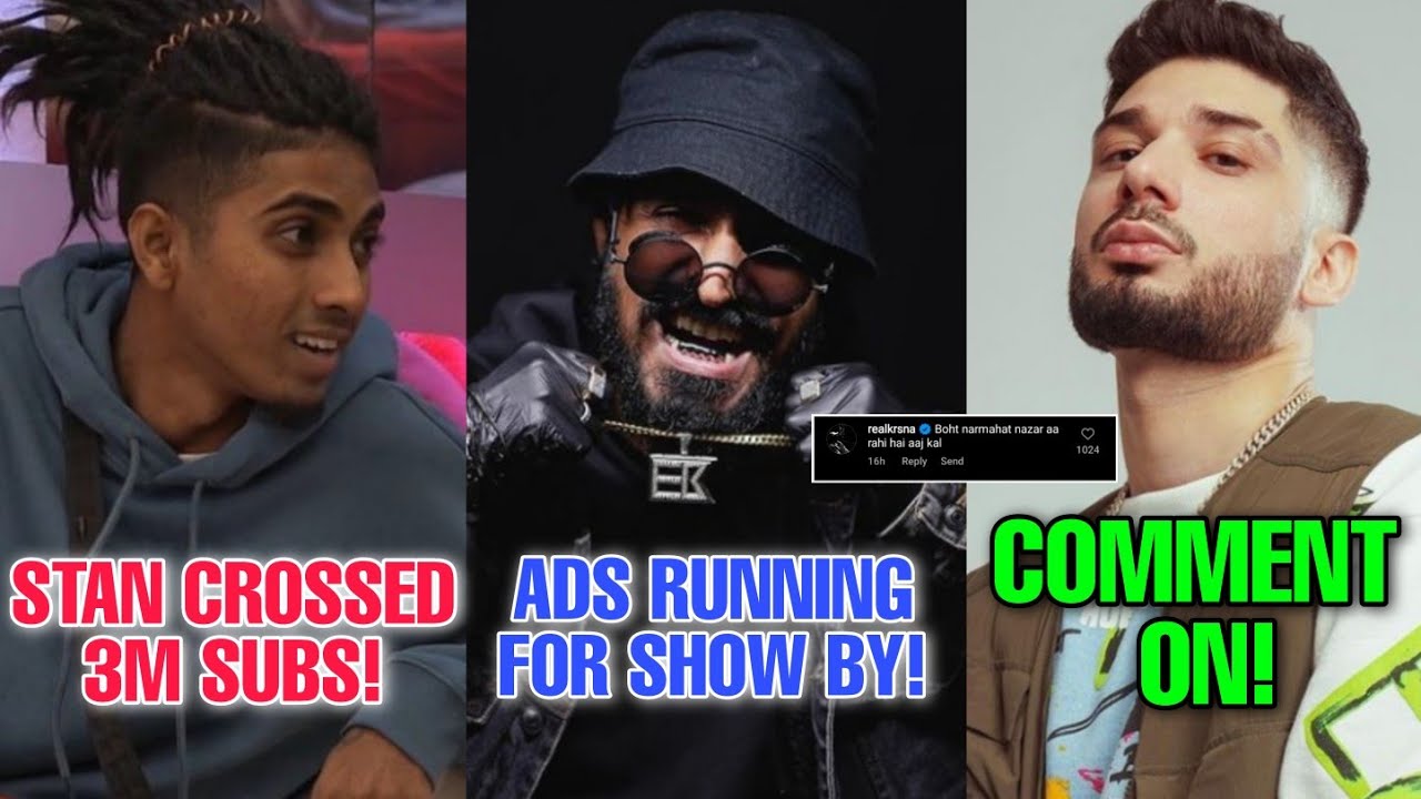 Emiway Show Ads Running By?Kr$na Comments On!Mc Stan Crossed 3M Subs ...