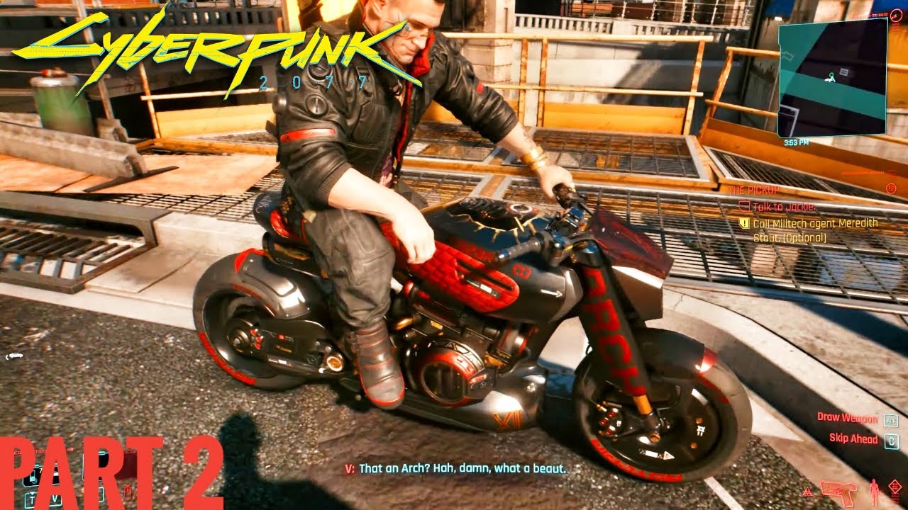 CYBERPUNK 2077 : FIRST MISSION,GETTING THE MILITECH ROBOT GAMEPLAY ...