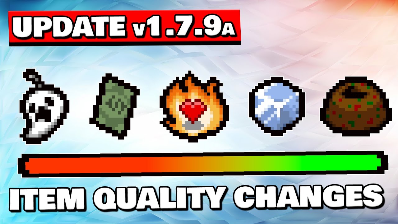 Item Quality Changes in v1.7.9a - The Binding of Isaac Repentance - YouTube