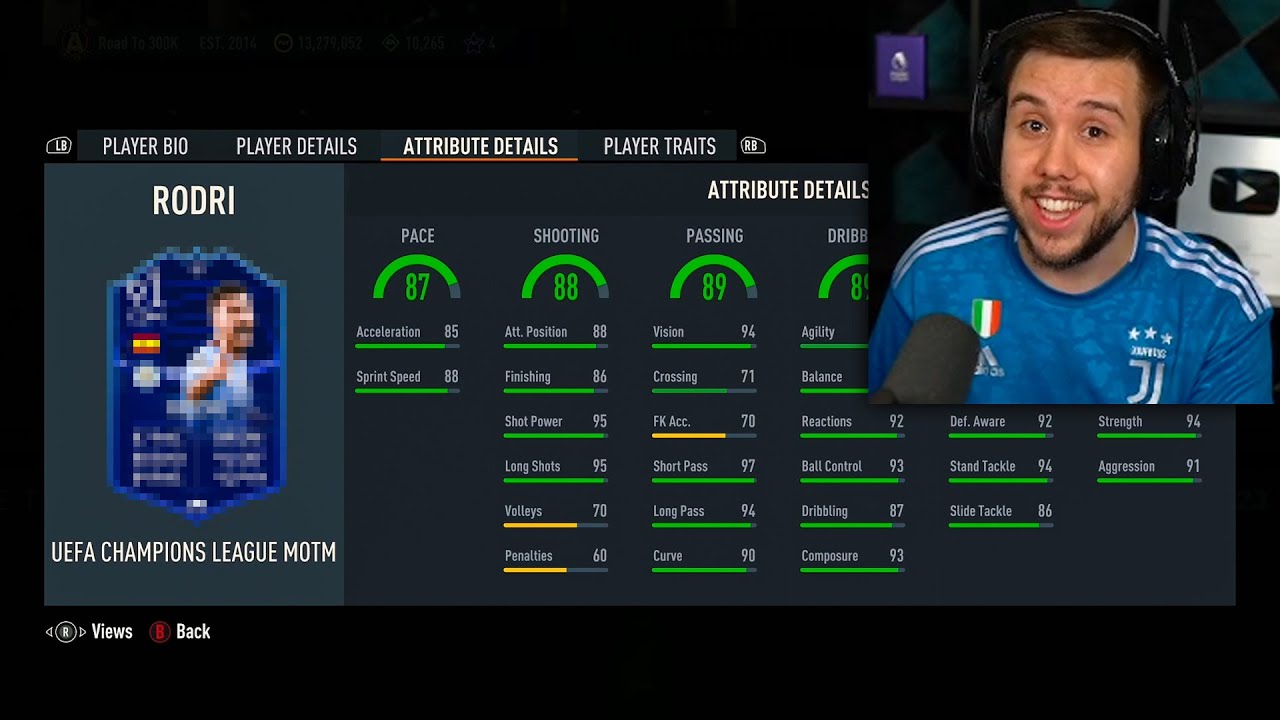 Auzio Reacts to NEW 91 MOTM Rodri SBC - YouTube