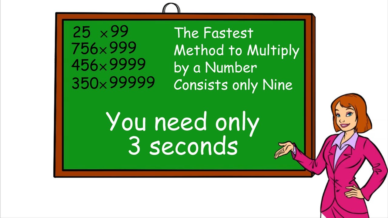 The Fastest Method To Multiply By A Number Which Consists Only Nine the-fastest-method-to-multiply-by-a-number-which-consists-only-nine