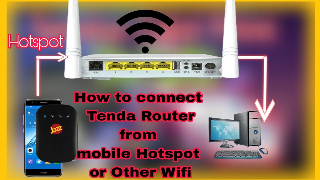 How to connect Tenda Router into Mobile hotspot or other Wifi # ...