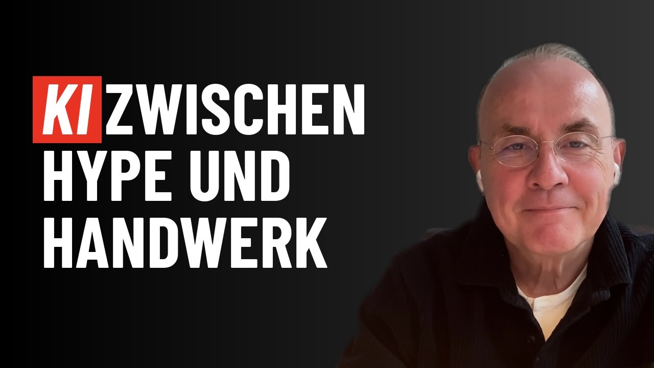 KI zwischen Hype und Handwerk mit Dr. Andreas Sauer - YouTube