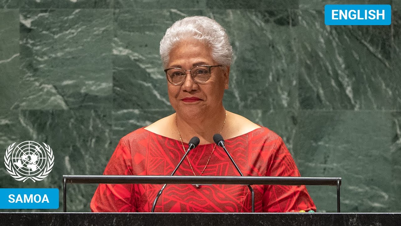 🇼🇸 Samoa - Prime Minister Addresses United Nations General Debate, 78th ...