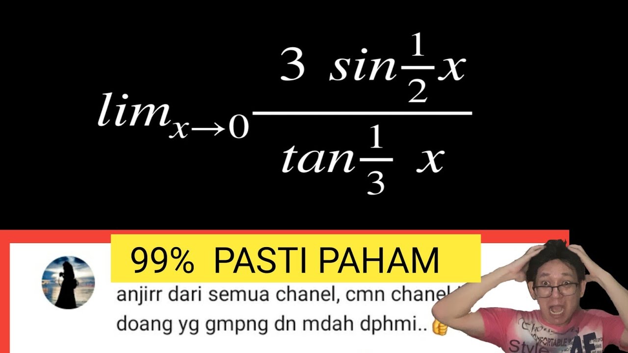 🔴[LIMIT]🔴limit 3 Sin setengah X per tangen sepertiga X - YouTube