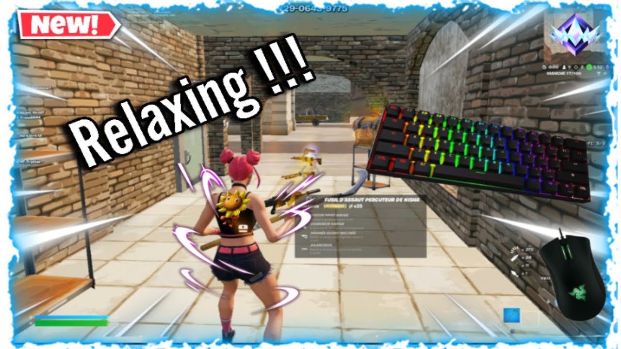 Relaxing Blue Keycaps 💙 FORTNITE Tilted Zone Wars 🔫💥[4K 60fps] - YouTube