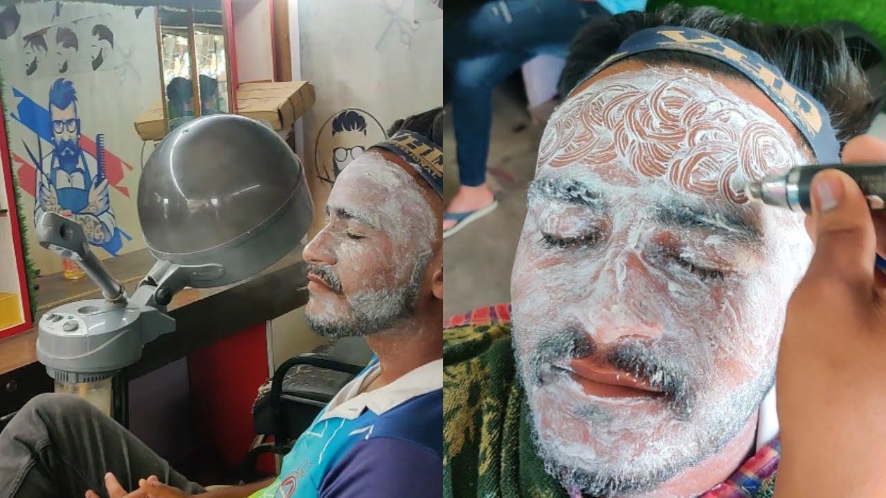 face scrub for man massage for face glow | Barber shop in ludhiana ...