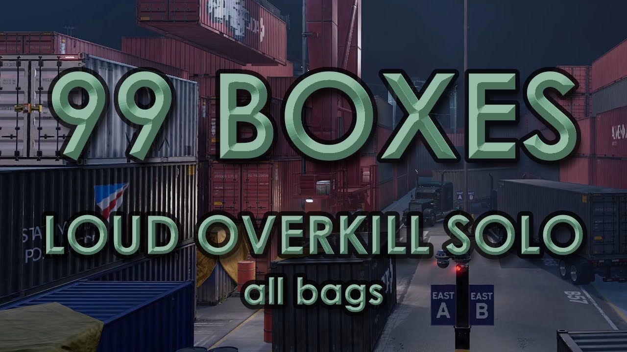 [PAYDAY 3] 99 Boxes Solo Loud - Overkill - All max value bags - No favors - YouTube
