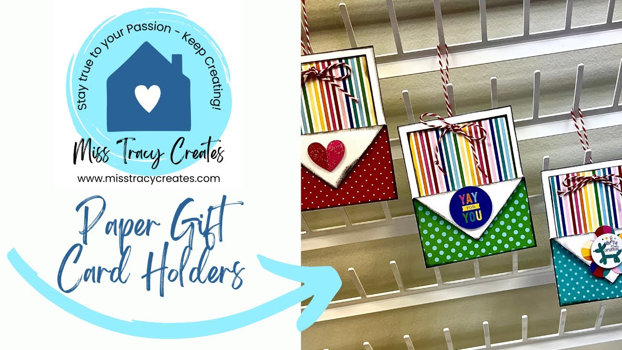 Gift Card Holders (Easy Paper Craft Tutorial) - YouTube