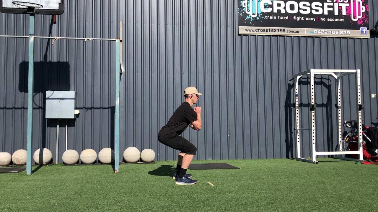 Body weight Isometric Half Squat - YouTube