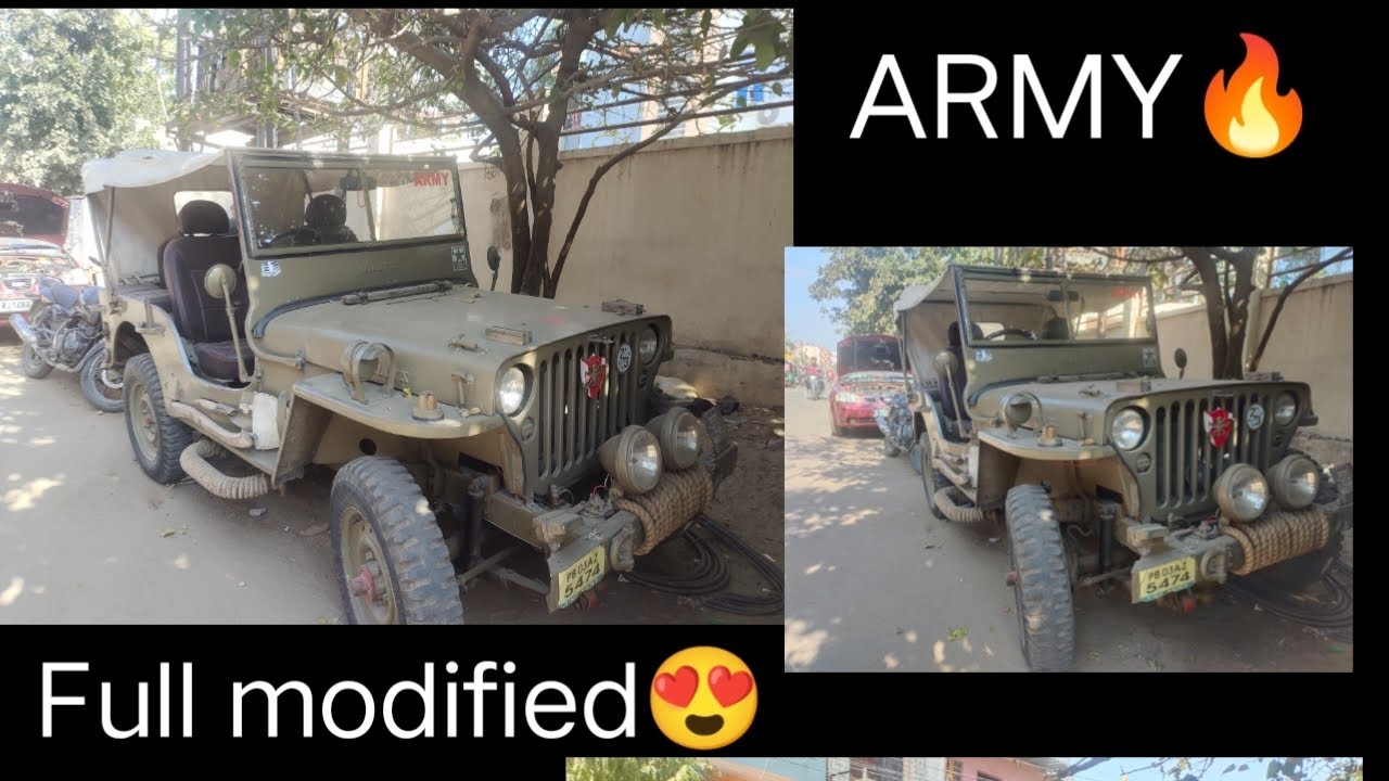 1996 ARMY JEEP || Fully Modified🔥 || #army #jeep - YouTube