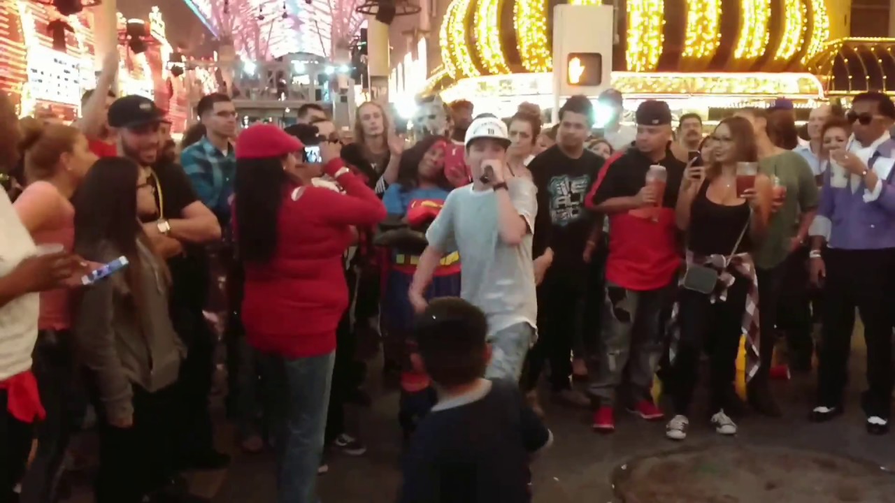 Dylan Jacob bustin out the freestyle rhymes on Fremont St. Las Vegas! # ...