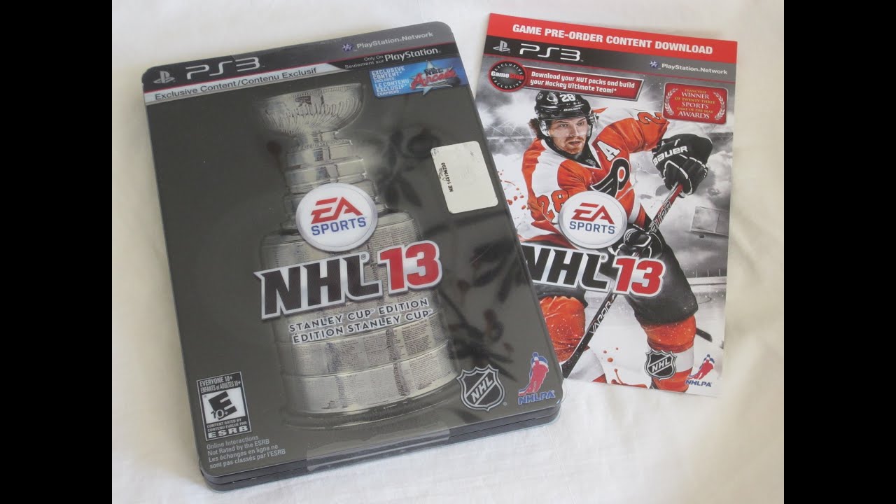 NHL 13 Stanley Cup Edition Unboxing Review - PS3/XBox - YouTube