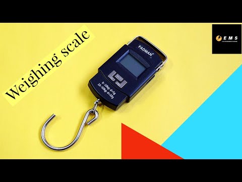 Hook Type Portable Digital Weighing Machine unboxing and review. - YouTube