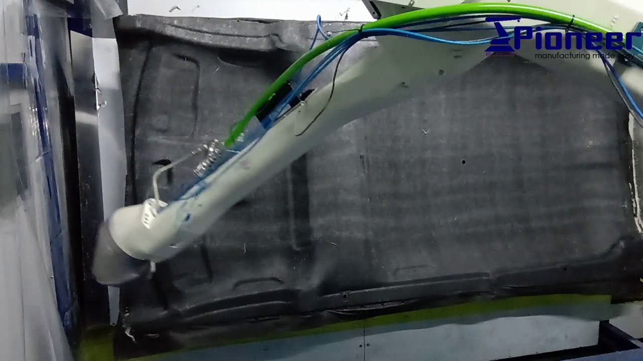 Robotic Spraying cell - YouTube