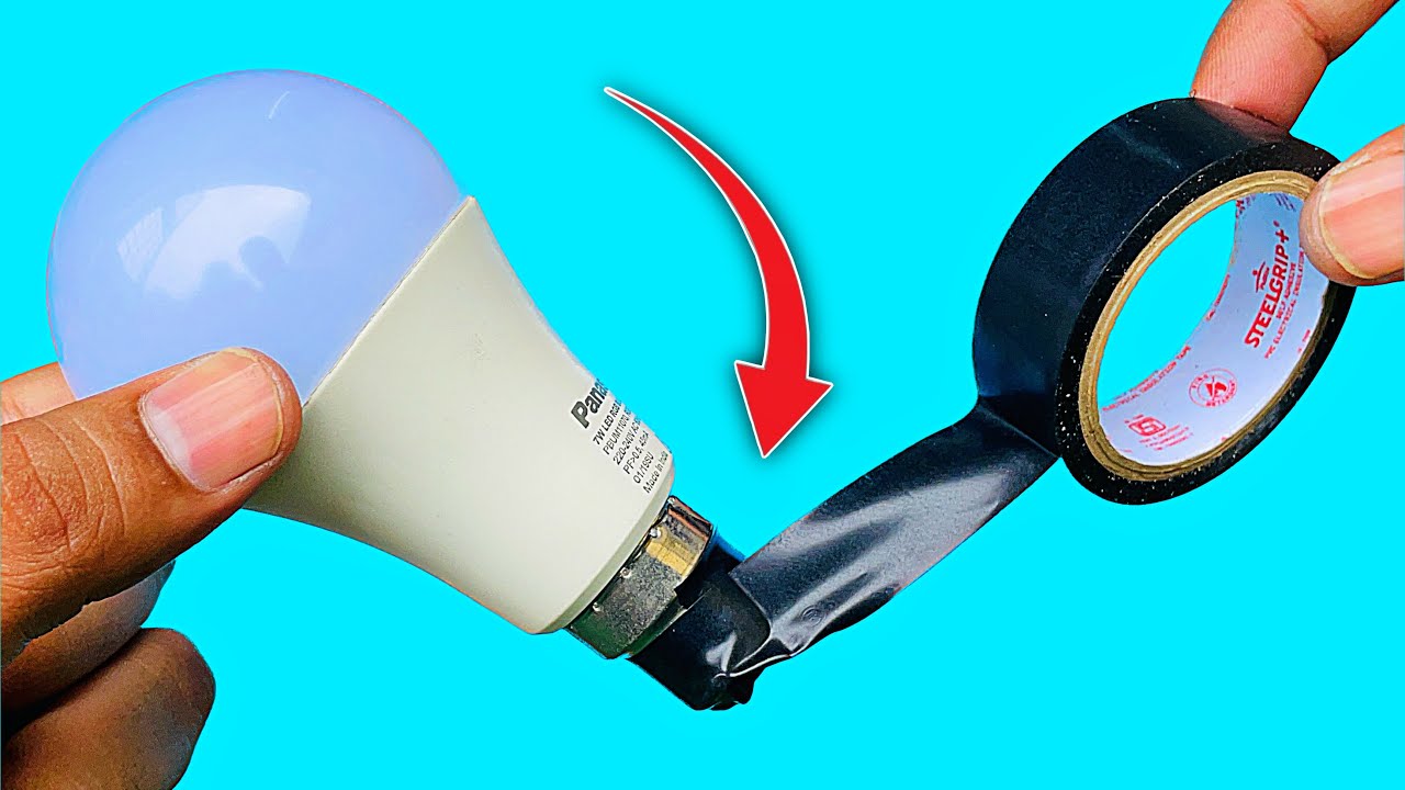 Genius Surprised !! Wrap A Non-working Led Bulb with Insulating Tape ...