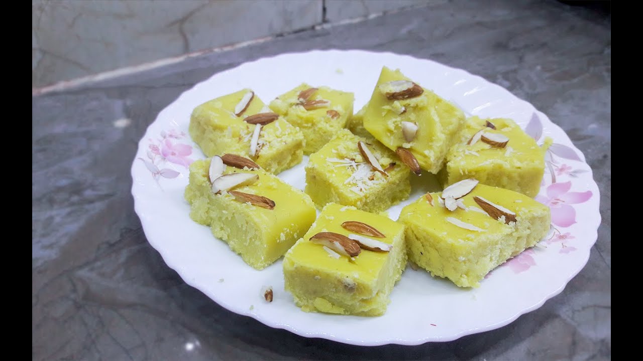 Easy & Quick Barfi recipe | Milk powder burfi recipe | milk powder ...