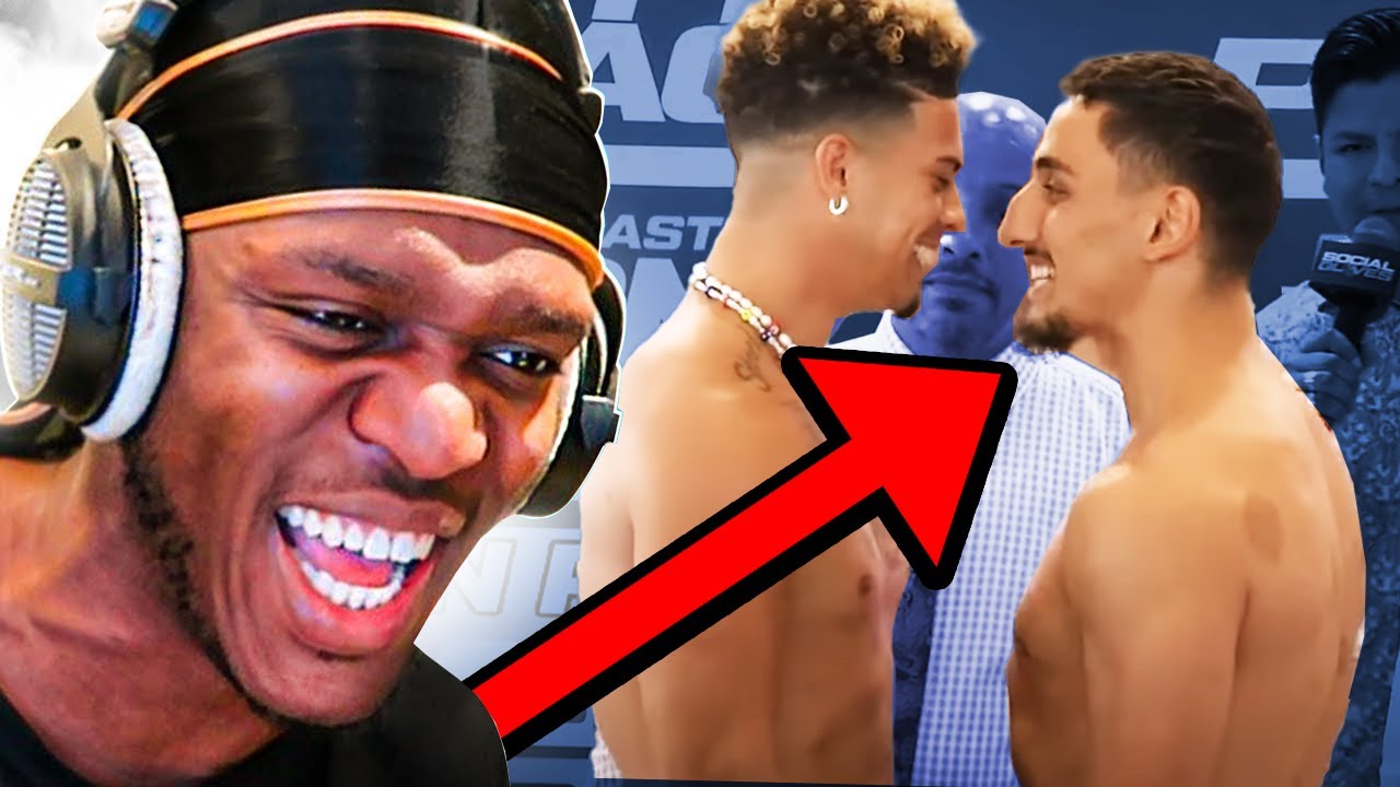 KSI Reacts To McBroom vs Gib Weigh In! - YouTube