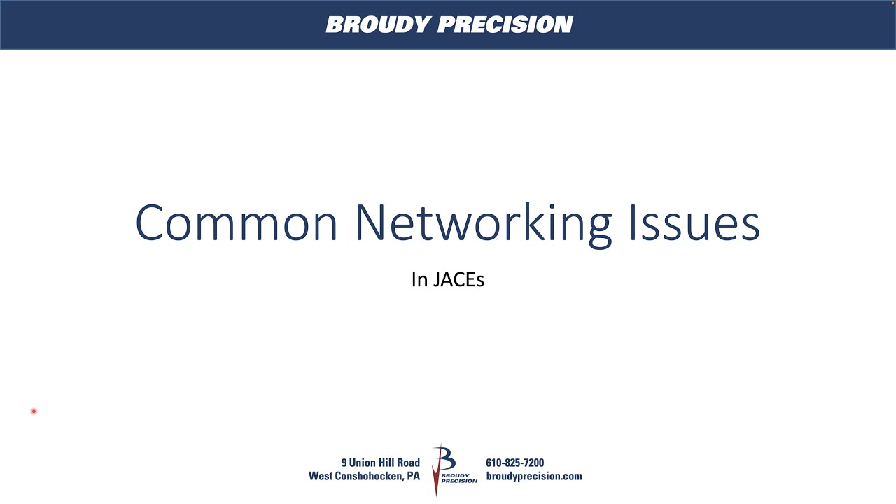 Common Networking Issues In Jaces Youtube