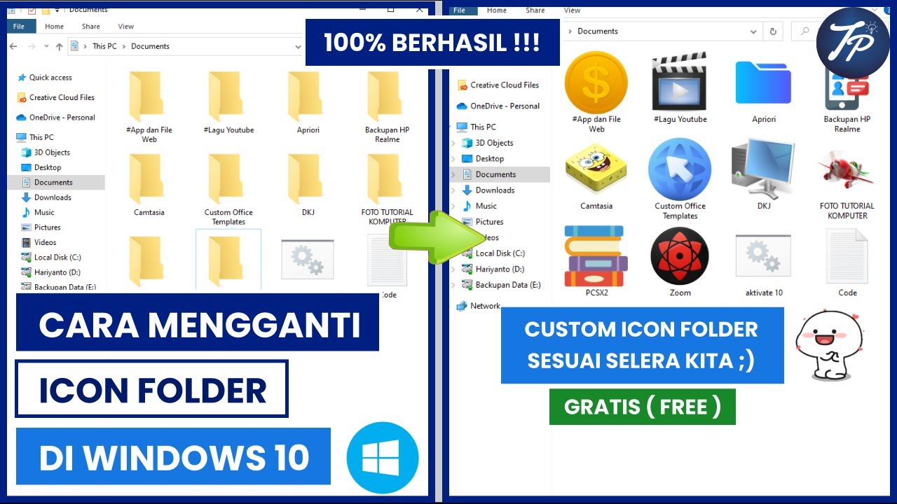 Cara Mengganti Icon Folder Di Laptop Atau PC Windows 10 | Ganti Icon ...