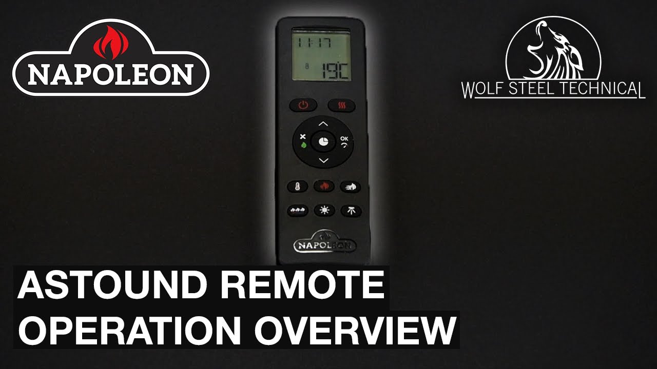 Napoleon Astound Built-In Electric Fireplace Remote Operation Overview ...