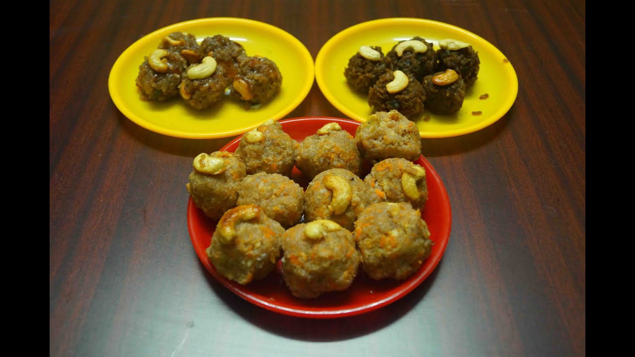 Making of 3 types of Avul Laddu - Prepared by Geetha. - YouTube