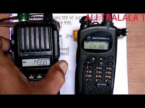 Cara seting frekuensi PTP Ht motorola GP2000 @alitralala1460 - YouTube