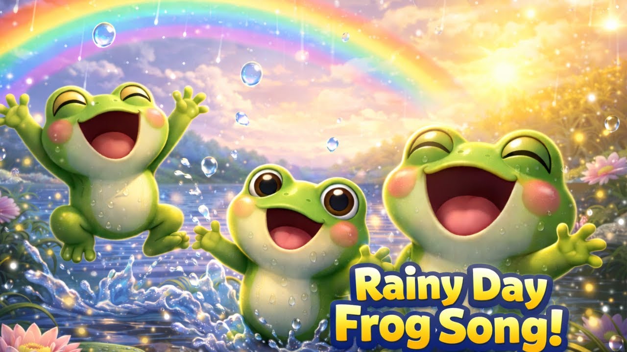 Rainy Day Frog Song 🌧️🐸 | The Cutest Splash Party Ever! | Cute ...