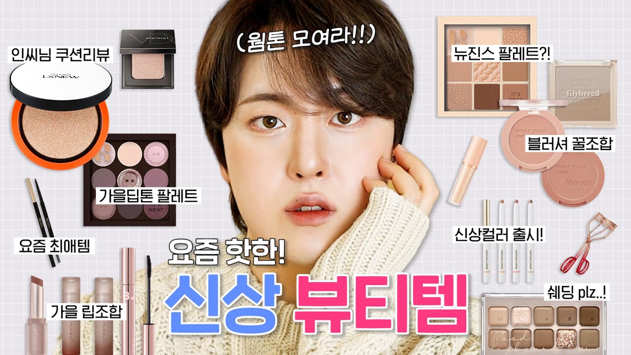 광고 요즘 핫한 가을 신상뷰티템🍁 싹 다 모음zip 이자녹스 인씨 쿠션 홀리카 신상팔레트 페리페라 도토리 립 블러셔