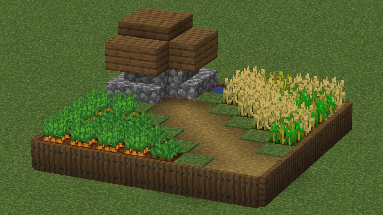 mini villager farm biome in minecraft - YouTube