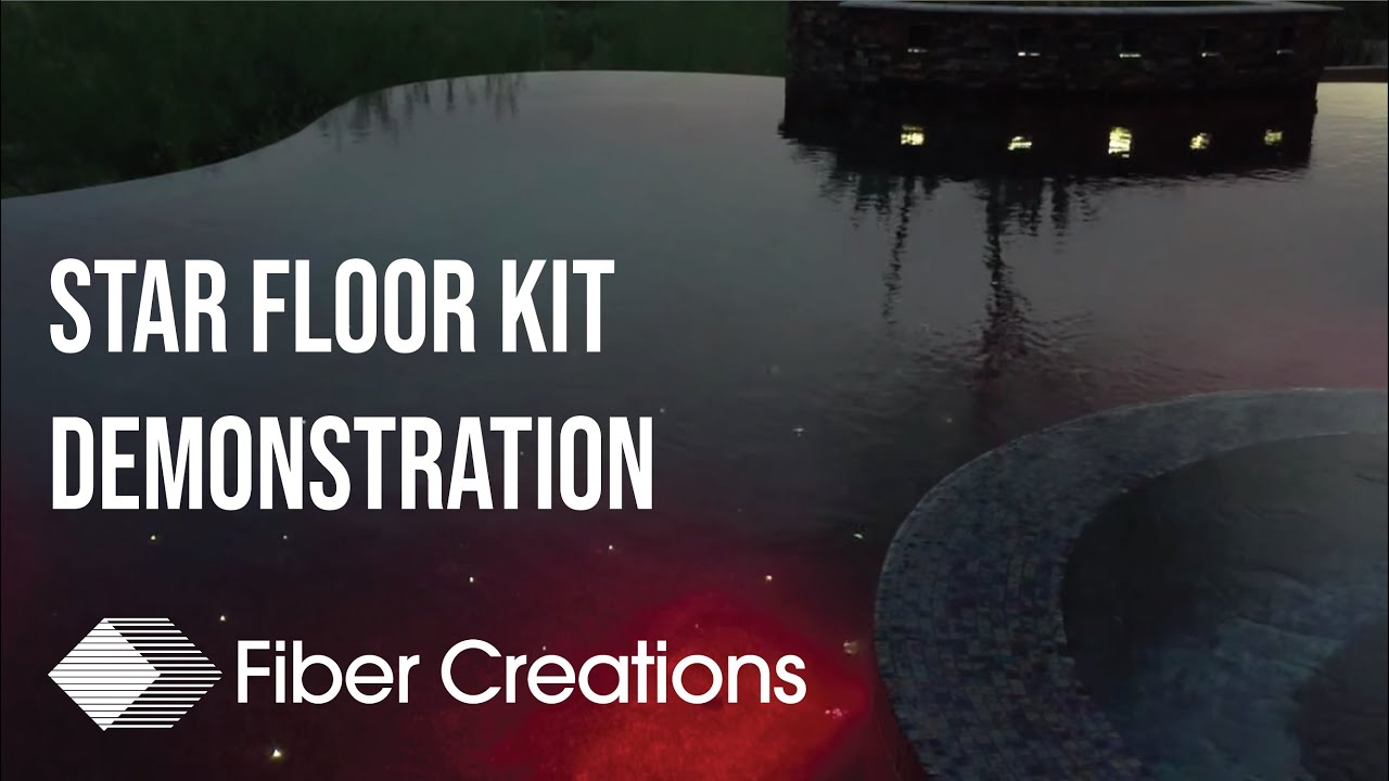 Star Floor Kit Demonstration - Fiber Optic Star Floor in Swimming Pool ...