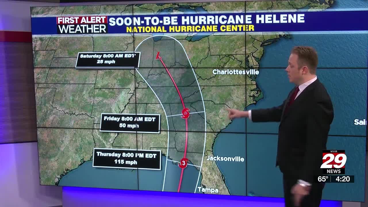 Here's an update on soon-to-be major hurricane Helene and rainfall ...