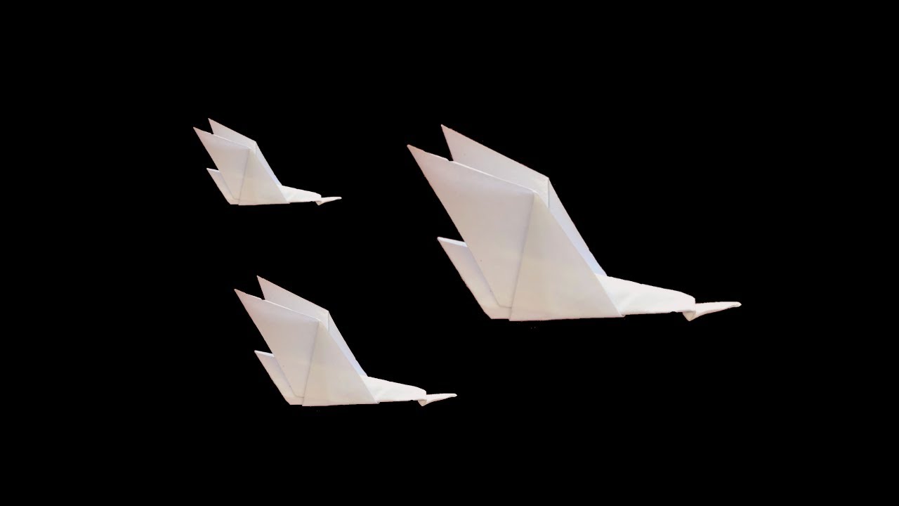 ORIGAMI GOOSE IN FLIGHT 🪿 (Samuel Randlett) - YouTube