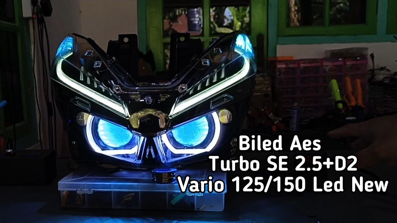 Doble Biled Aes Turbo SE+D2 Pro Laser Vario 125/150 Led New - YouTube